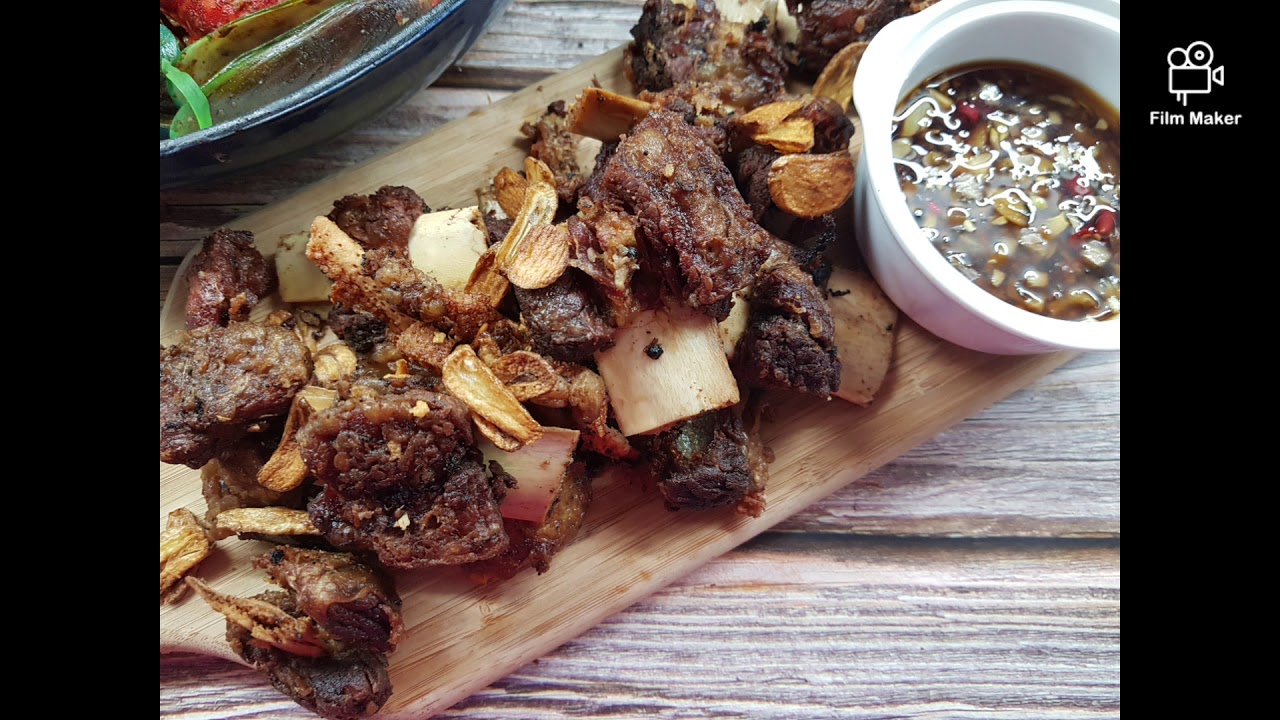 TWICE COOKED BEEF RIBS (CRISPY TADYANG) - YouTube