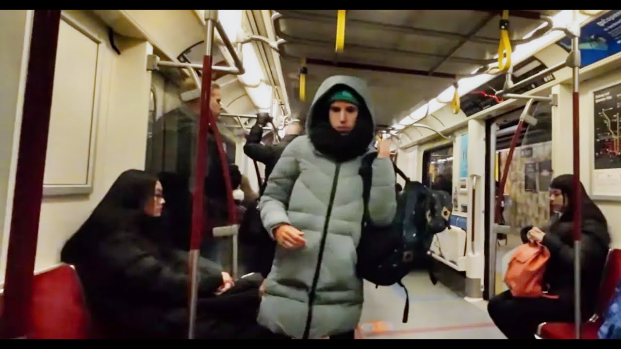 Morning City Rush Hour Commute Train Ride in Toronto (TTC) - 4K - YouTube