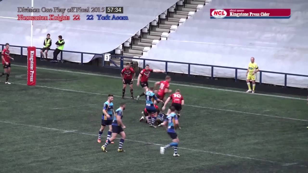 2015 NCL Div 1 Play Off - York Acorn v Normanton Knights - Tries - YouTube