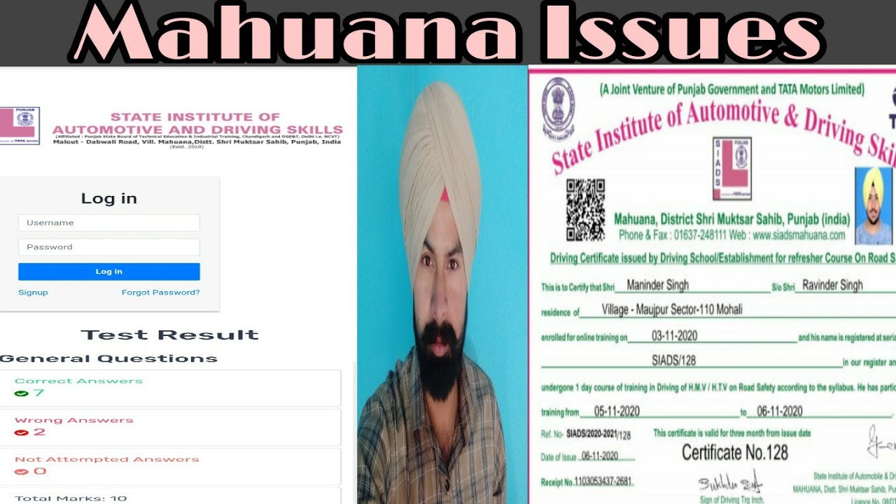 Mahuana account login issue & Online certificate. Jatt_Gurpreet - YouTube
