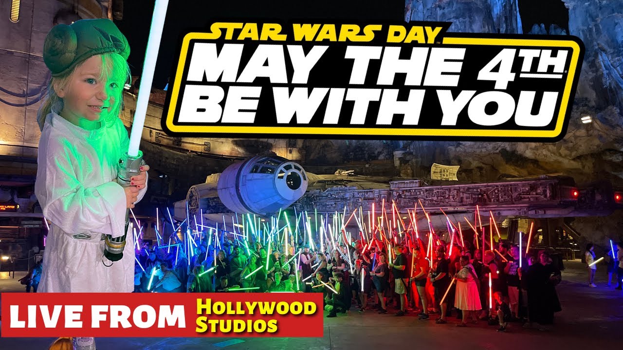 🔴LIVE🔴Star Wars Day From Hollywood Studios | May the 4th at Walt Disney ...