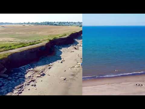 Tunstall beach Sand le mere Caravan Park [AerialUK]