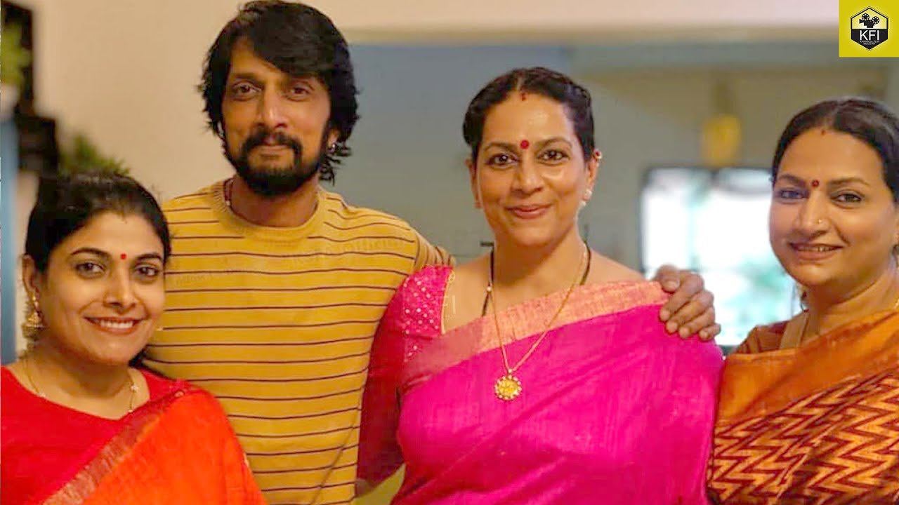 Kannada Actor Sudeep Family Photos