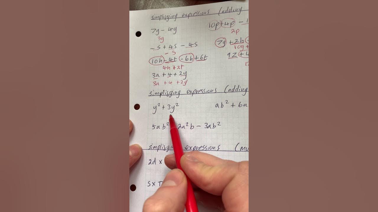 11 Simplifying expressions adding and subtracting powers - YouTube
