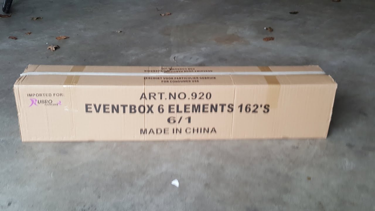 Eventbox 6 Elements, 162 shots - Rubro fireworks, RVW920 - 2017/2018 ...
