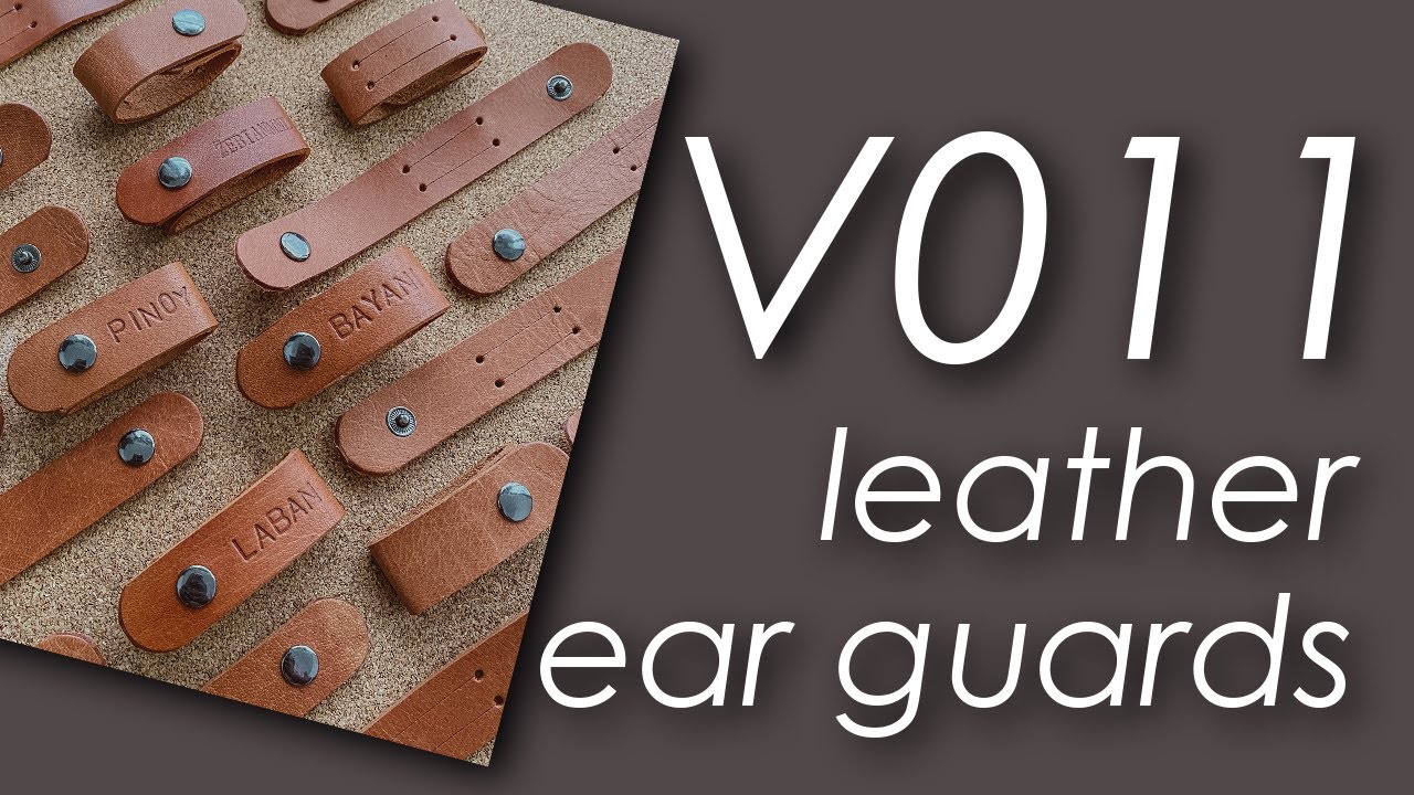 Making LEATHER FACE MASK EAR SAVERS | anti-ear irritation - YouTube