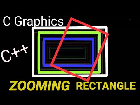 Drawing RECTANGLE and ZoomIn ZoomOut with color in C/C++ graphics ...