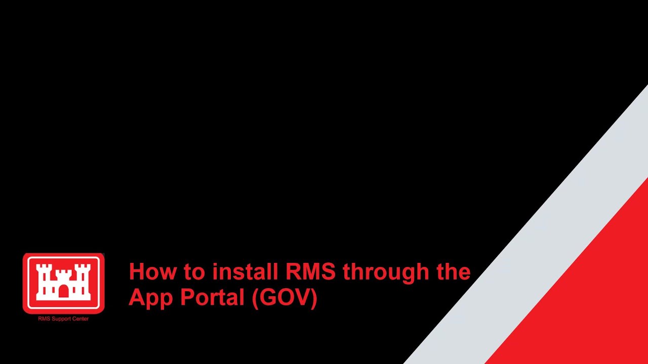How to install RMS through the App Portal - YouTube