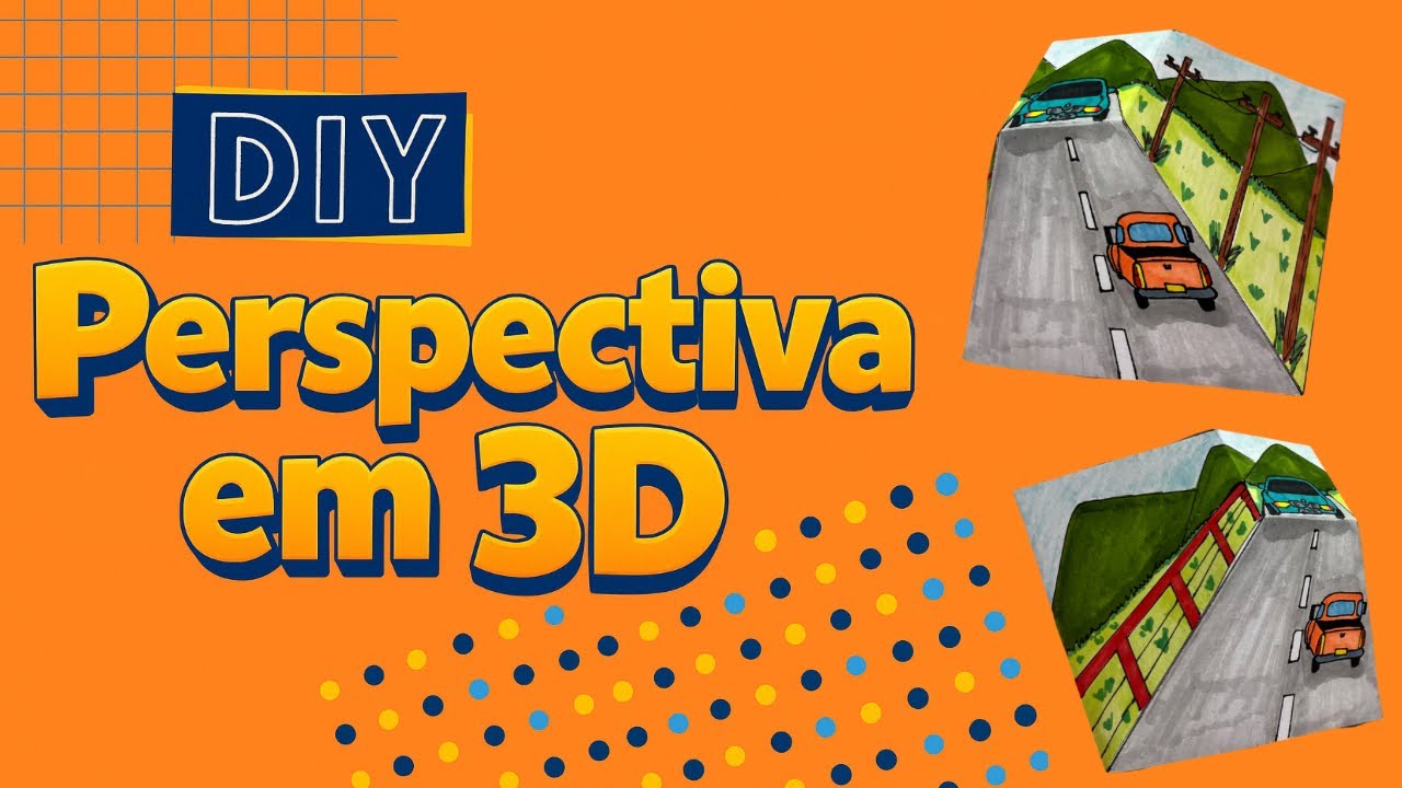 Como fazer desenho perspectiva 3D - Molde Tridimensional - YouTube