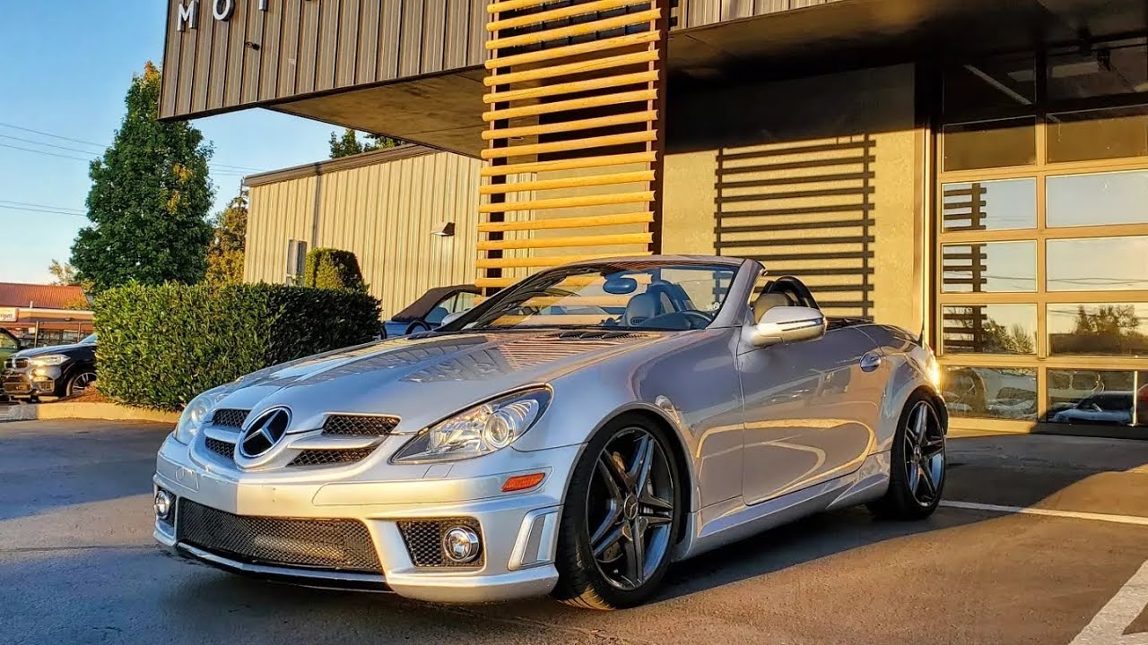2009 Mercedes-Benz SLK55 AMG Walk Around Tour! 😍 - YouTube