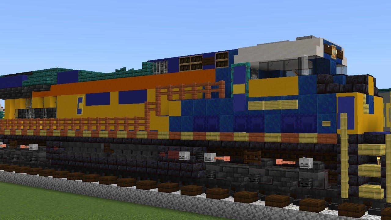 Minecraft CSX 1973 Chessie System Heritage Unit Locomotive Tutorial ...