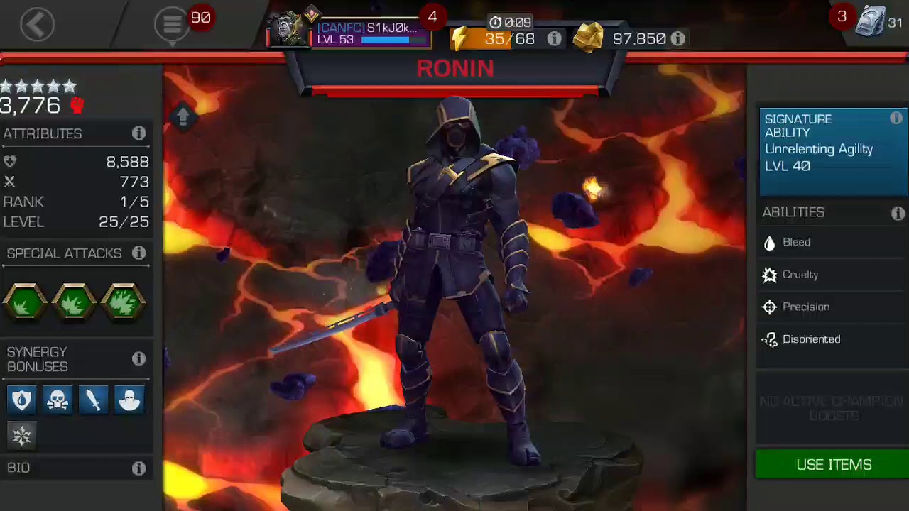 How to play ronin in mcoc - YouTube