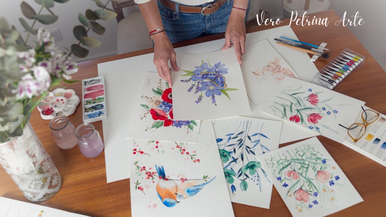 Tecnica de acuarela para principiantes - watercolor technique for ...