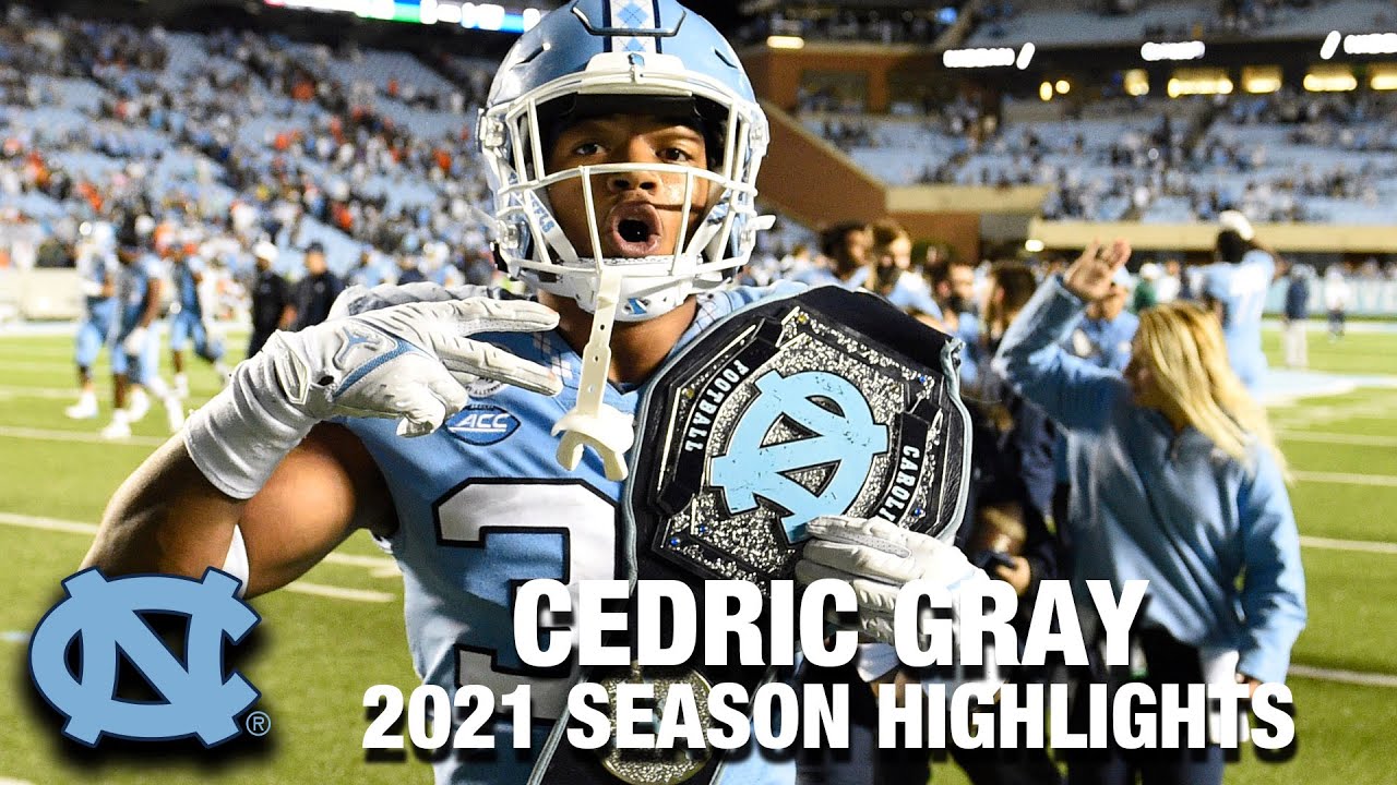 Cedric Gray Regular Season Highlights | UNC DB - YouTube