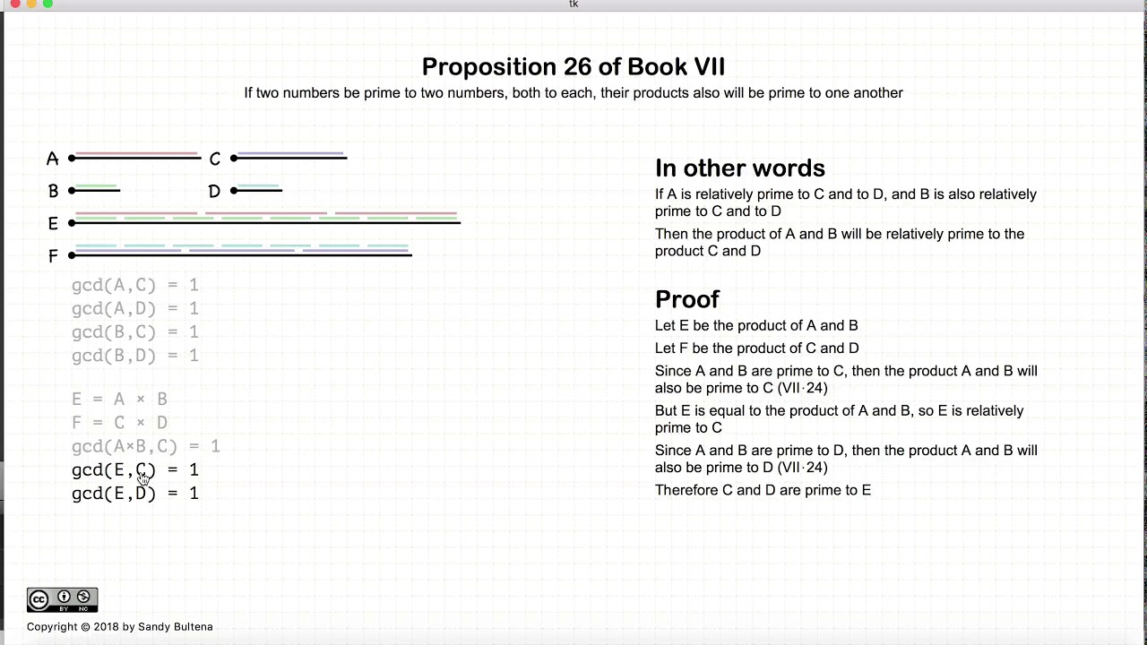 Euclid's Elements Book 7 - Proposition 26 - YouTube