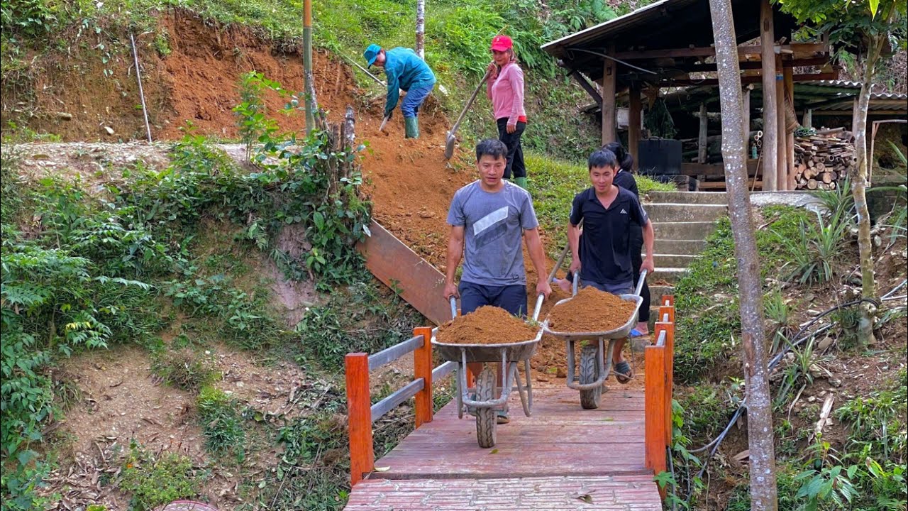 Journey of Vietnamese wooden house renovation: Pouring the foundation ...