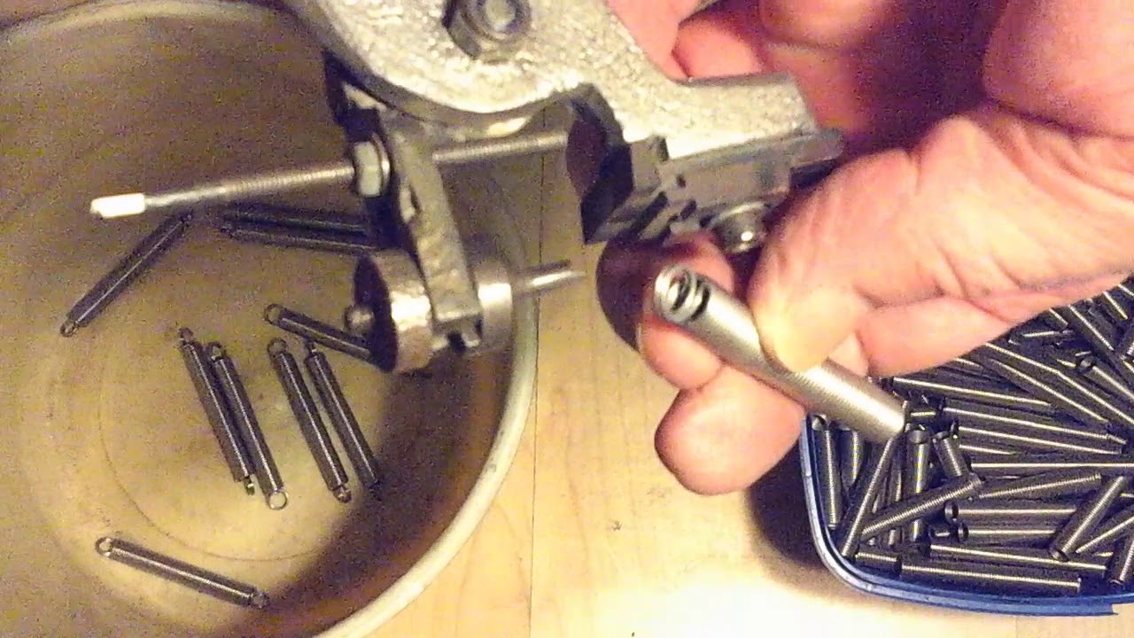 spring end hooks professionally using hooking pliers, every workshop ...