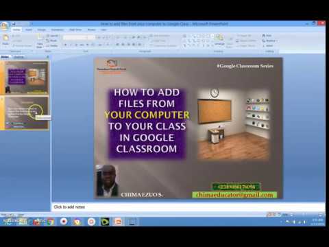 How to attach files from your computer to Google Classroom - YouTube