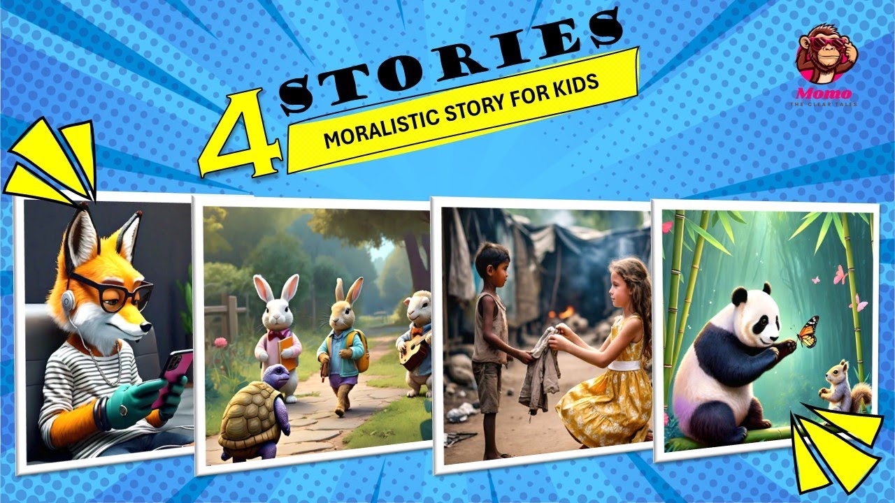 Engaging Moral Stories for Kids | 4 Stories to Teach Lessons - YouTube
