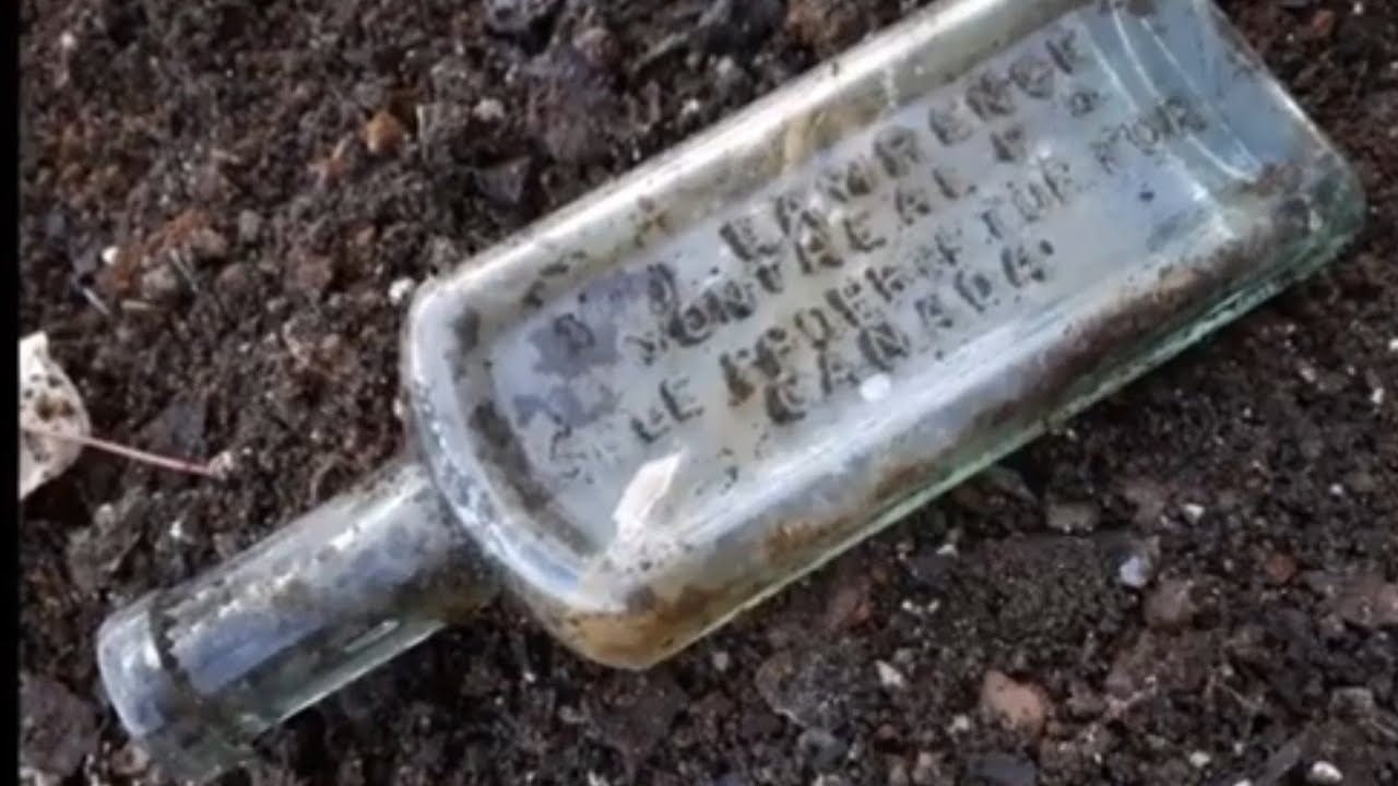 Antique Bottle Digging Dump Digging 1890s A.J. Lawrence Montreal - YouTube