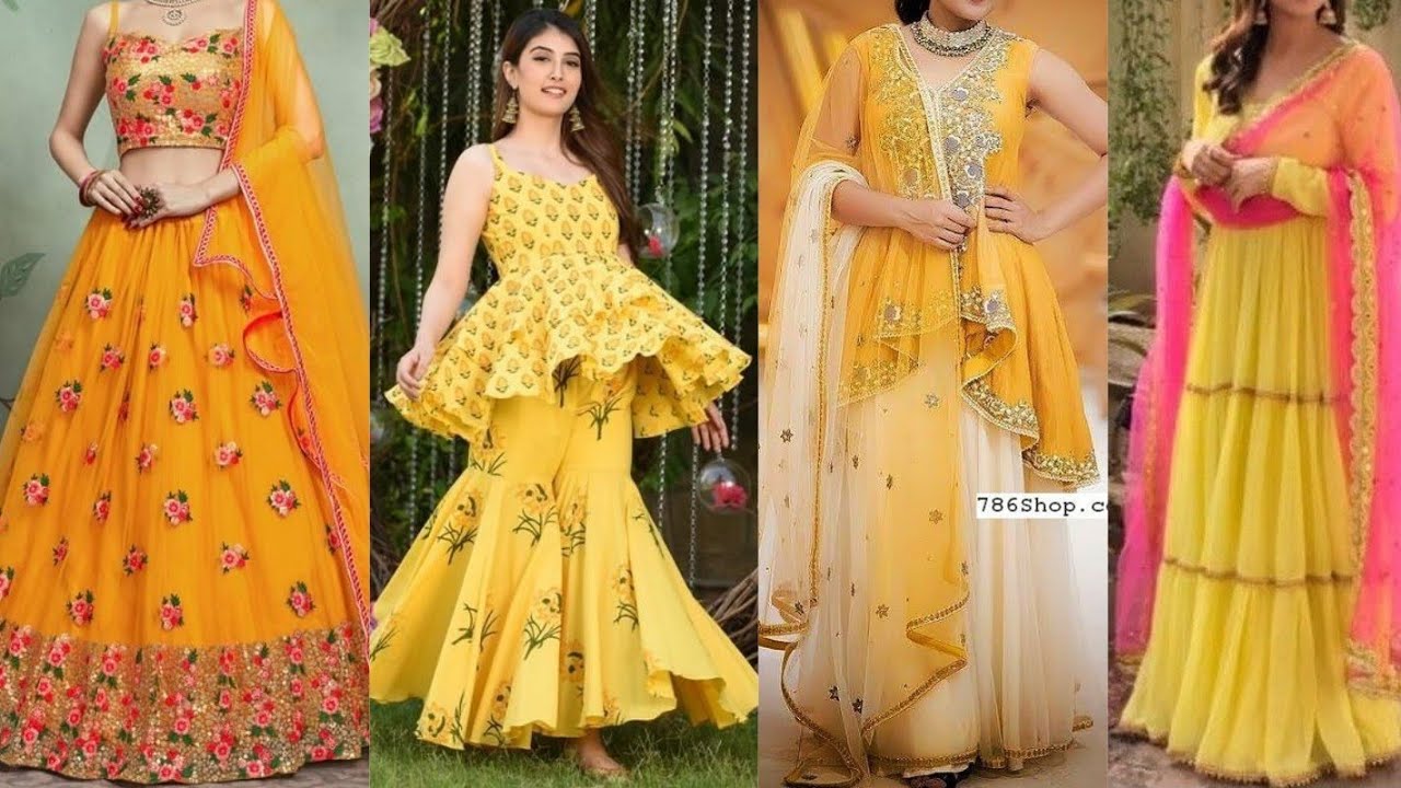 Yellow Dress With Different Colours Combination || New Ideas - YouTube