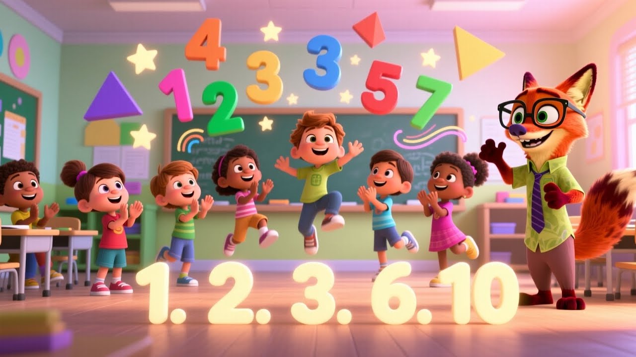 Numbers | Actions | Early Learning Rhyme for Kids | Kids Songs ...