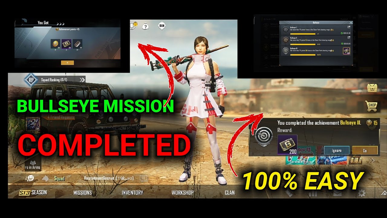 How to complete Bullseye achievement | 💯% working trick | Technical ...
