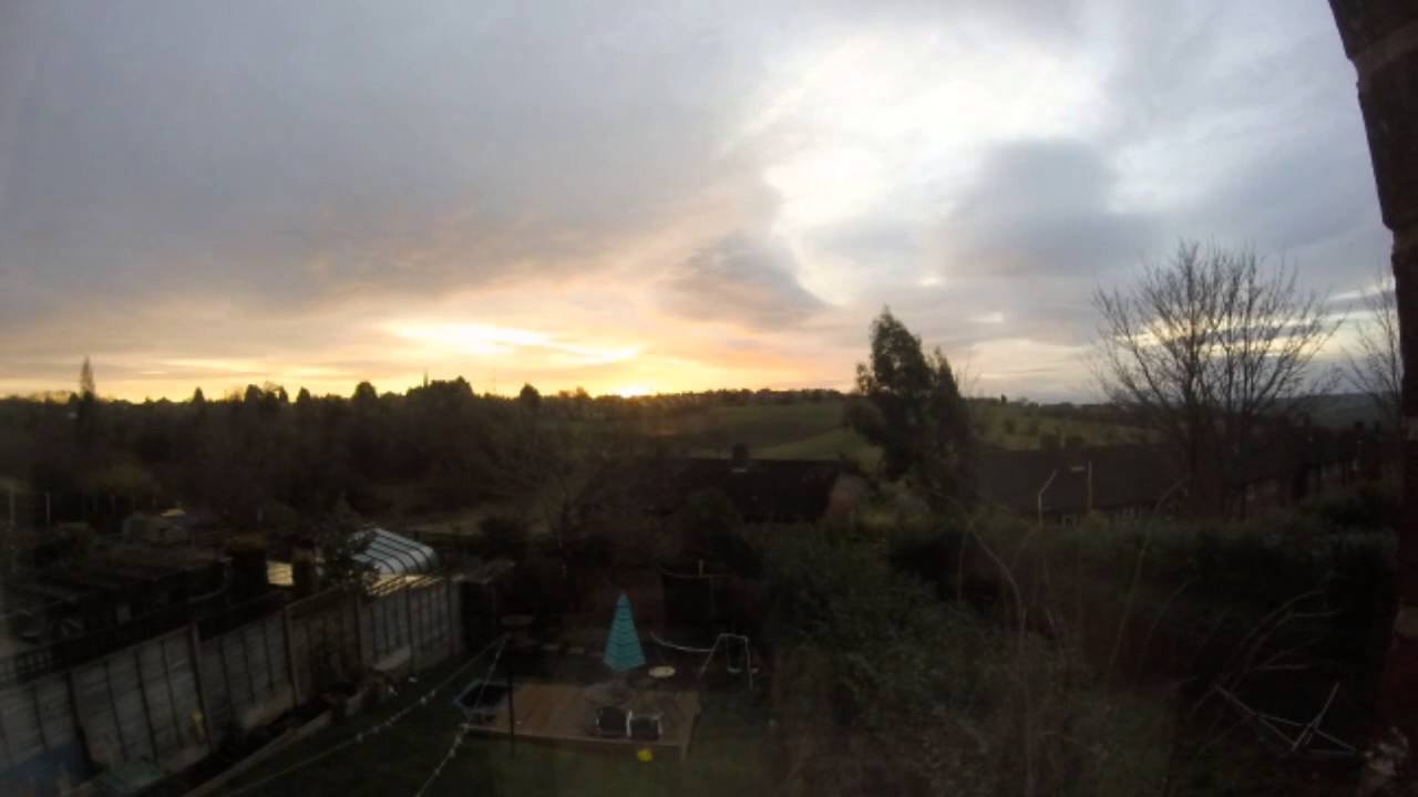 SUNRISE OVER CHICKENLEY (TIMELAPSE) 7th january 2015 - YouTube