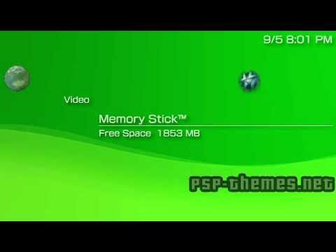PSP Theme *Space in 3D* by: CoyoteCreations PSP-Themes.NET - YouTube