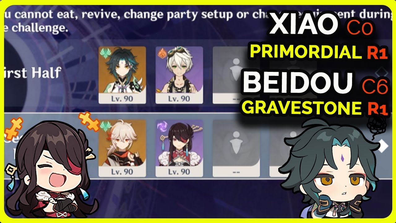 Duo Xiao C0 & Bennett & kazuah C0 & Beidou Spiral Abyss Floor 12 ...