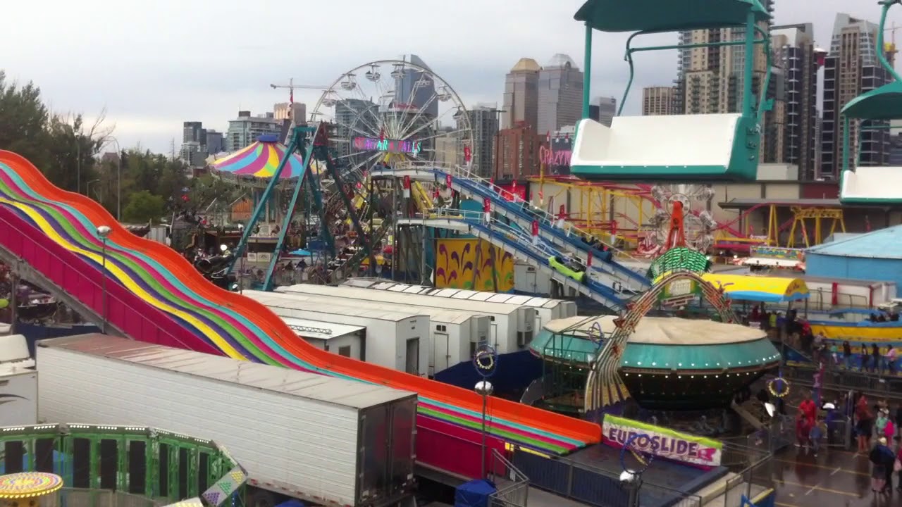 Calgary Stampede 2018 Midway - Westjet Skyride - YouTube