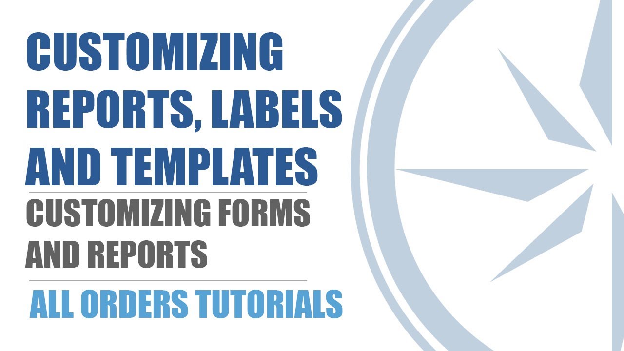Customizing Forms - QuickBooks Inventory - All Orders by NumberCruncher - YouTube