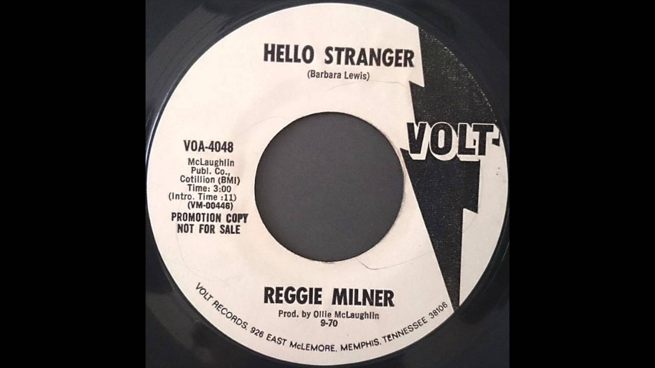 Reggie Milner Hello Stranger - YouTube