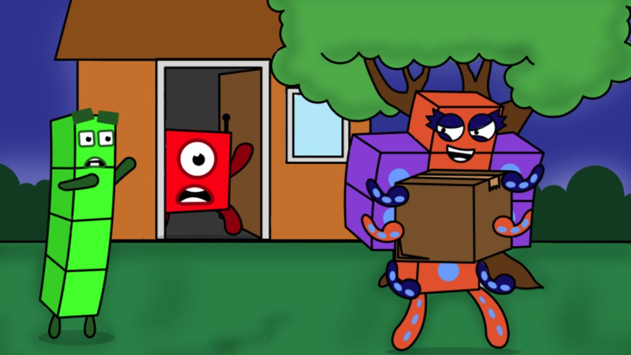 theft at home numberblocks 1, | a coloring story made by numberblocks ...