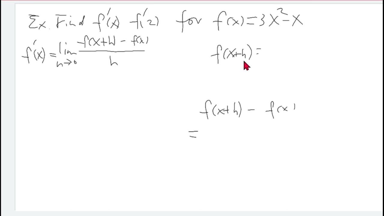 The Derivative as A Function HD 1080 WEB H264 4000 - YouTube