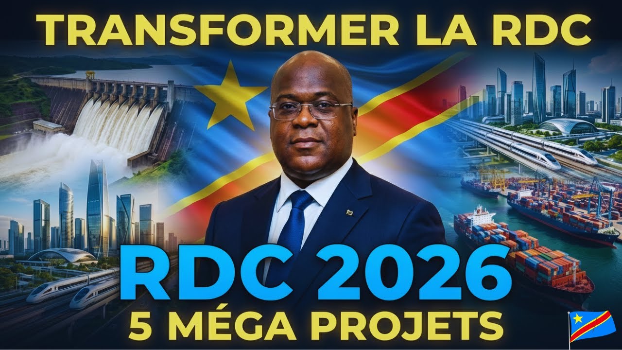 RDC 2026 : Les 5 Méga Projets MONSTRUEUX qui vont Transformer le Congo ...