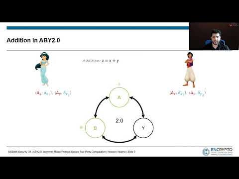 USENIX Security '21 - ABY2.0: Improved Mixed-Protocol Secure Two-Party Computation - YouTube
