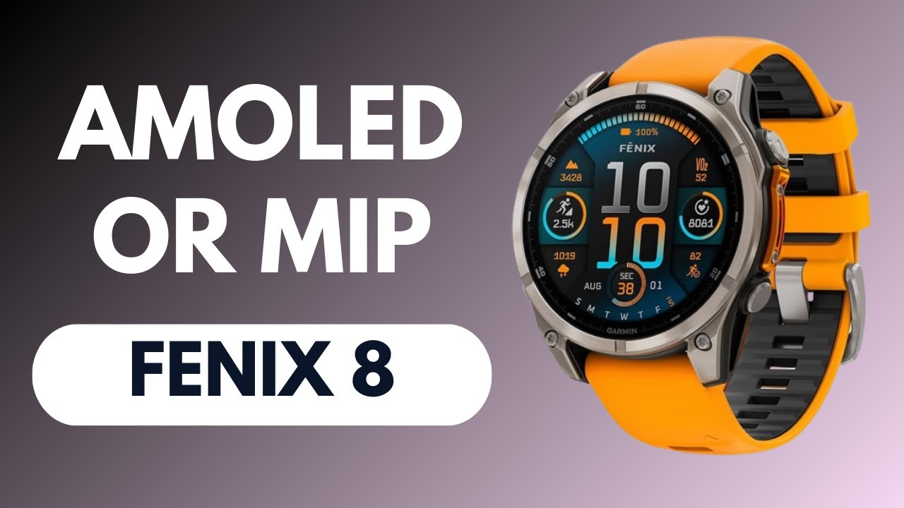 Does Garmin Fenix 8 Have AMOLED or MIP Display? - YouTube