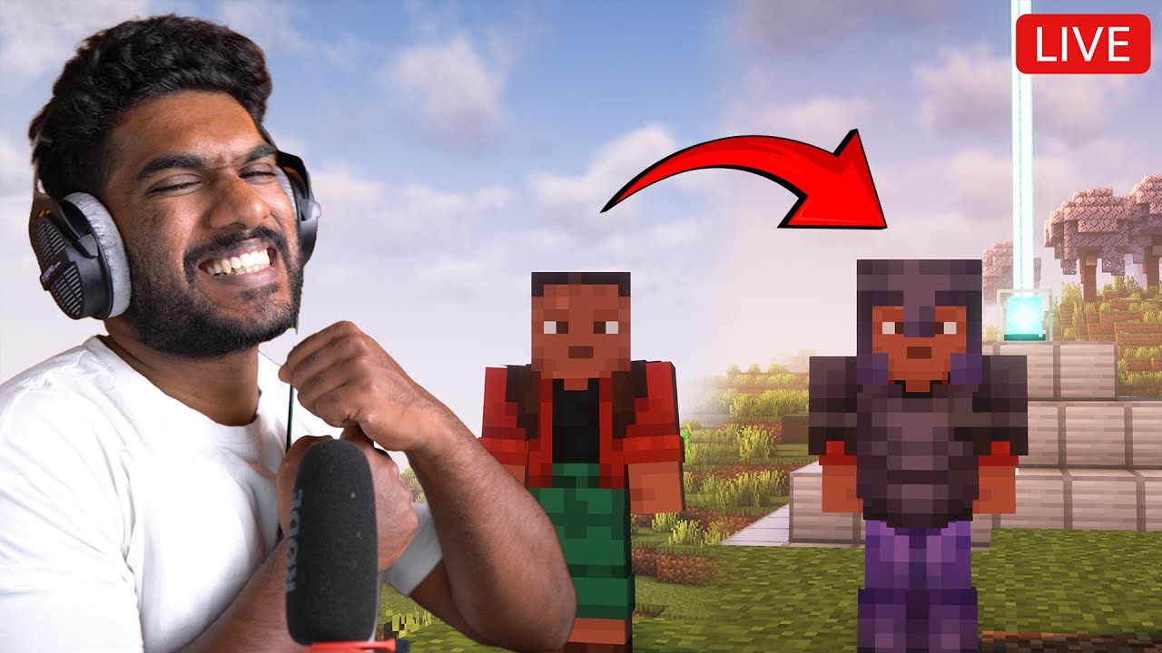 First Player to Full Enchanted Netherite and Beacon Wins! - YouTube
