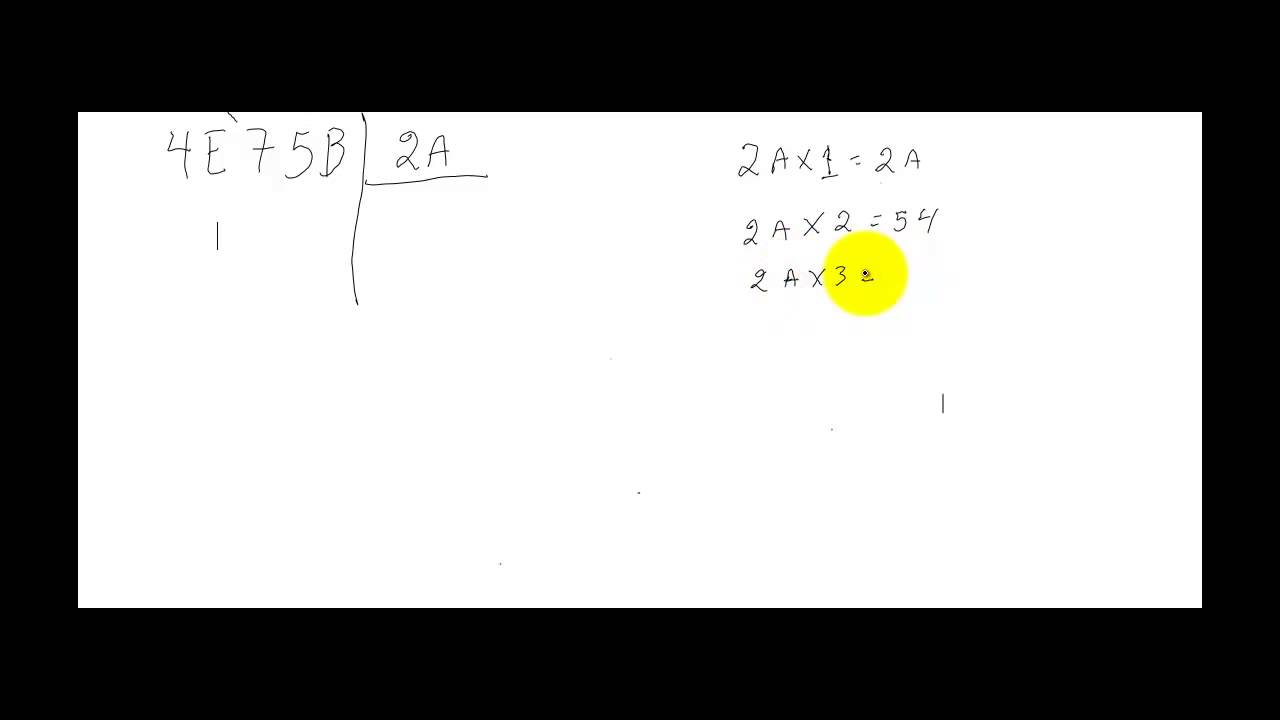 Division con Hexadecimales - YouTube