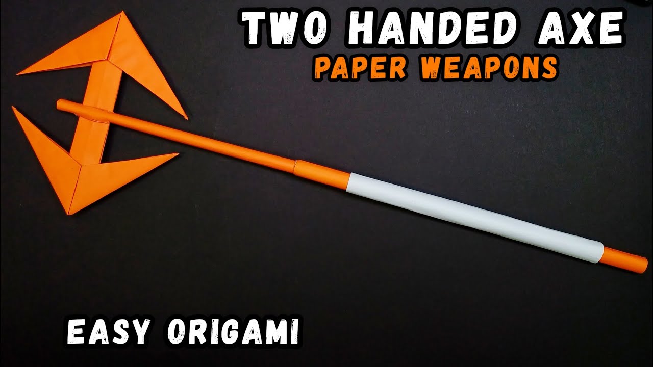 HOW TO MAKE A SAFE PAPER BATTLE AXE – PERFECT FOR PLAYING - YouTube