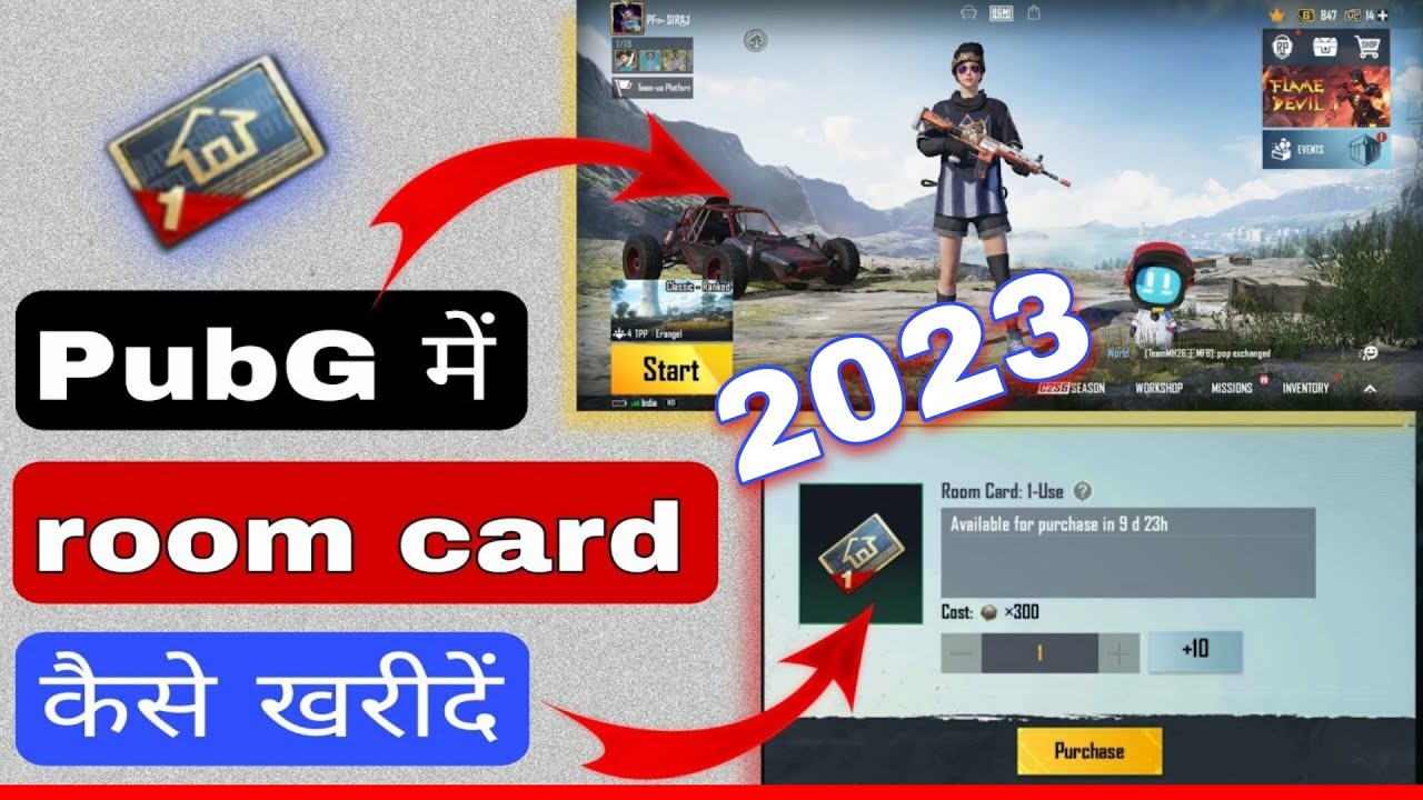 How to purchase pubg room card | pubg mobile free room card 2023 | pubg ...