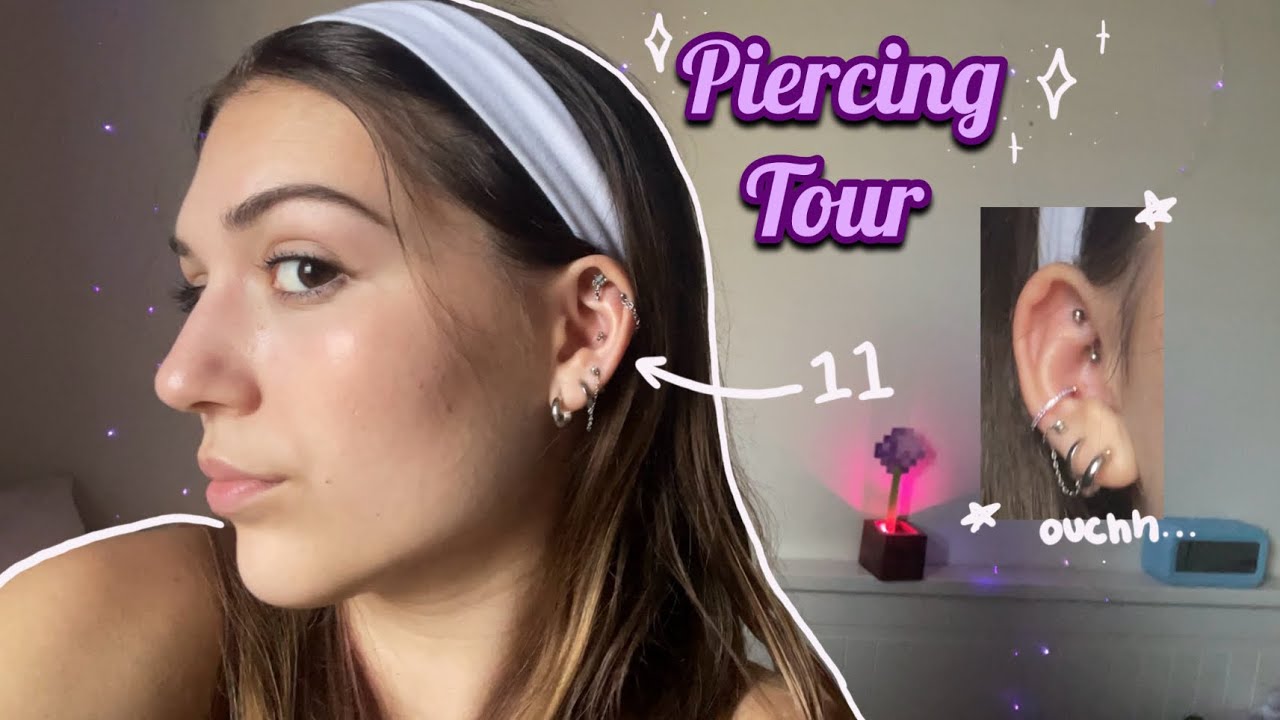 All about my 11 Piercings/ Piercing Tour - YouTube