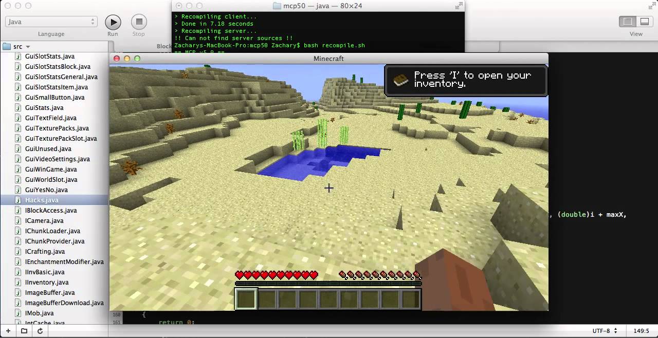 Minecraft Client Coding- Jesus Mode-Ep. 8 - YouTube