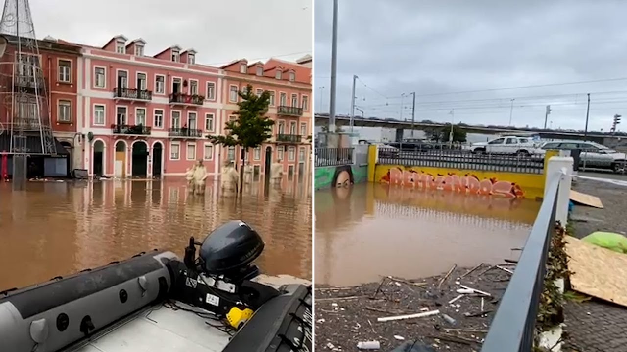 Algés volta a inundar. As imagens dos estragos provocados pelas cheias ...