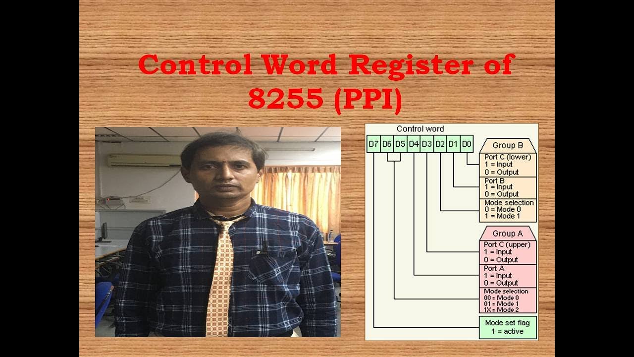 Control Word Register of 8255 (PPI) - YouTube
