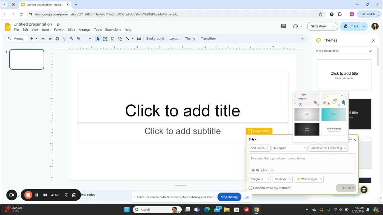 Create a Google Slides Deck In Seconds for Elementary Teachers - YouTube
