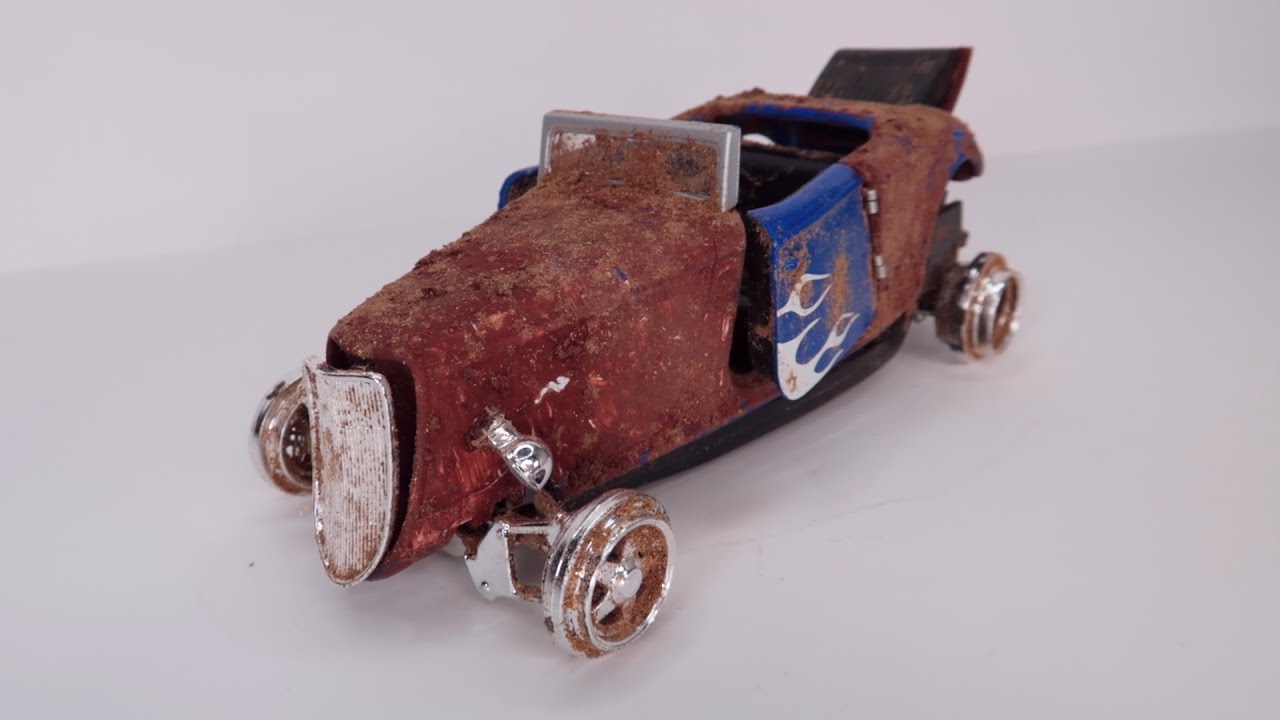 Diecast Ford Hot Rod Abandoned Model Car Resurrection - YouTube