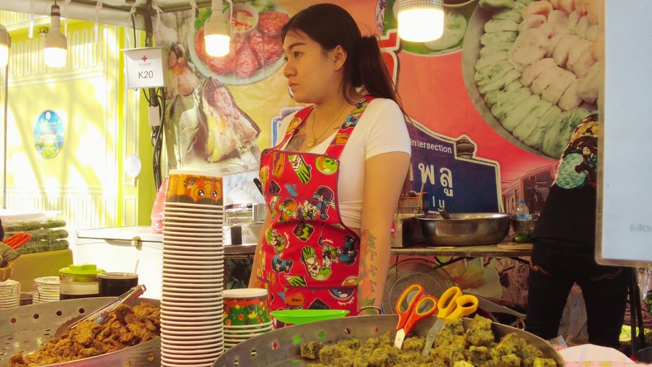 🇹🇭 Thai street food, beauty boss 😘 | Thailand Street Food - YouTube