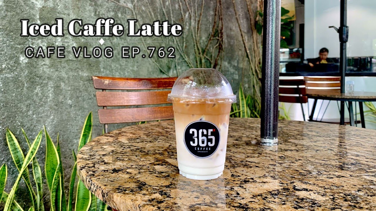 Cafe Vlog EP.762 | Iced Caffe Latte | Regular size | How to make coffee ...